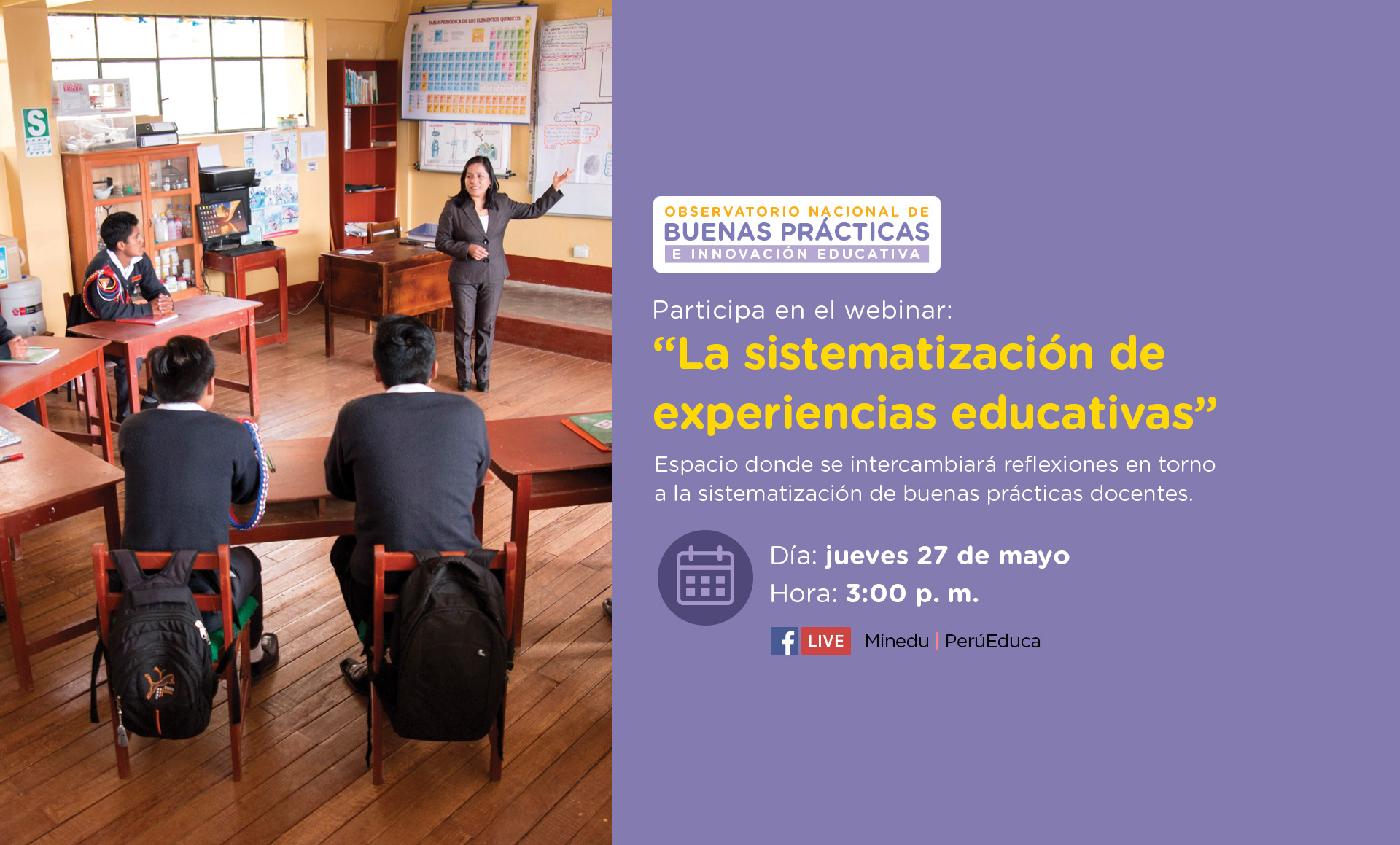 Participa En El Webinar Sobre La Sistematización De Experiencias